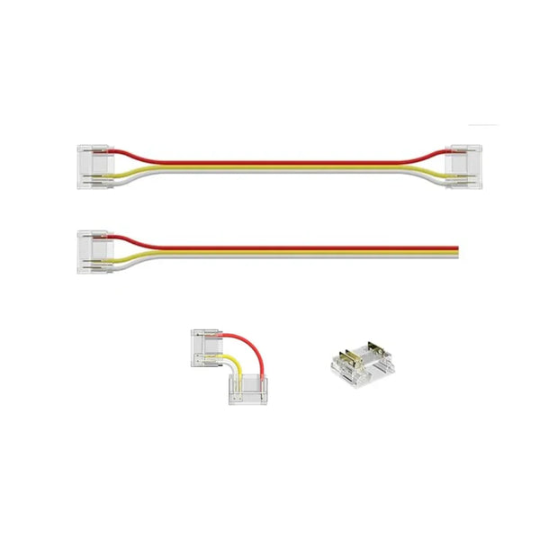 12mm 3-Pin Connectors Kit for RGB IC SPI COB LED Strip Light IP20 ...