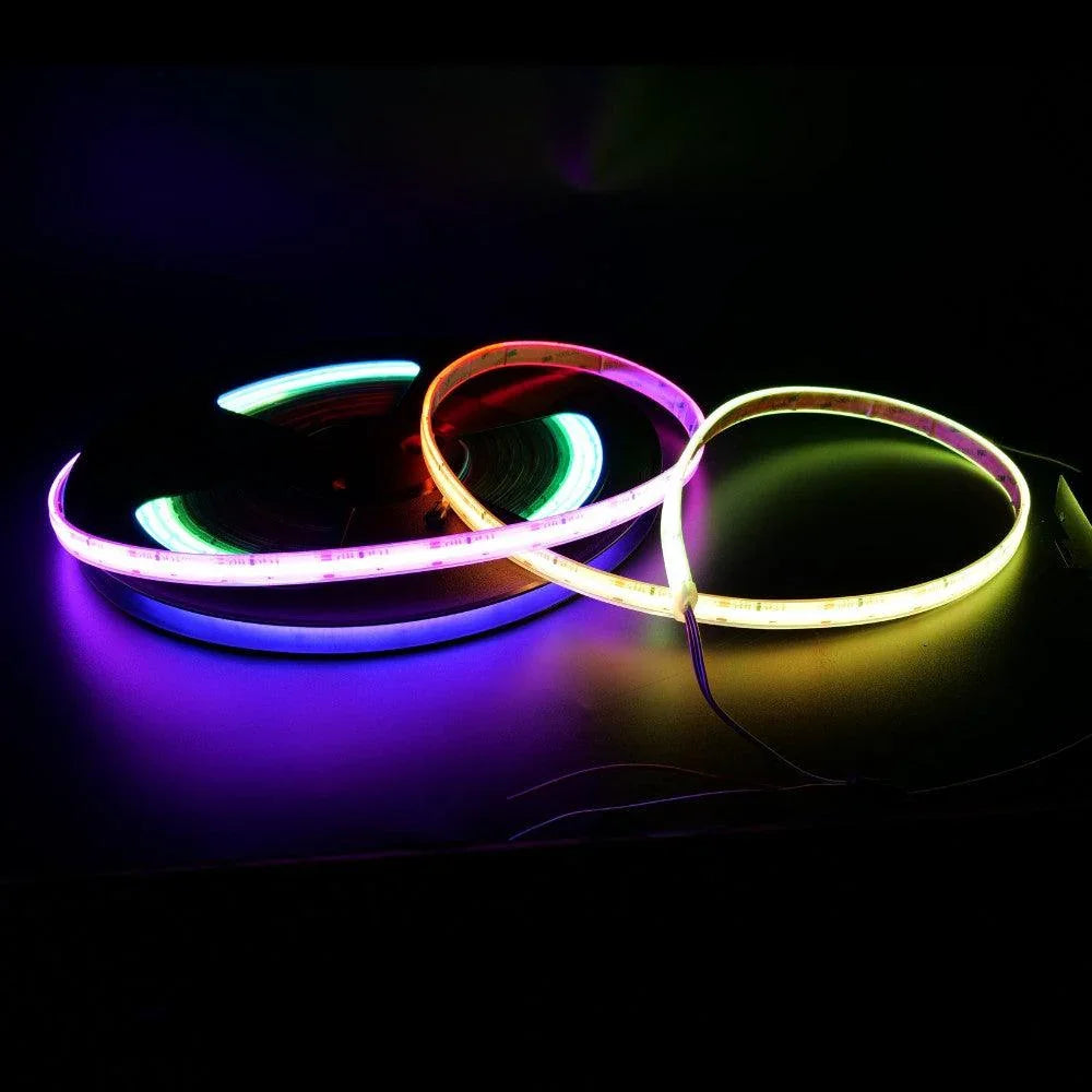 Addressable Digital Pixel RGB COB LED Strip 24V WS2811 IP68 10 Metre ...