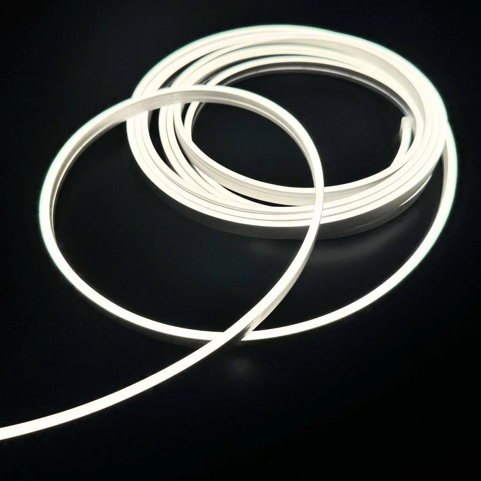 Mini Natural White Neon Flex 4000K 4x10mm 24V IP65 168LED/m – ATOM LED