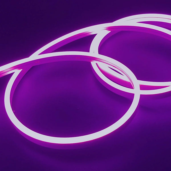 Mini Purple Neon Flex DC 12V 6x12mm 120LED/m IP65 Waterproof 1cm Cut ...