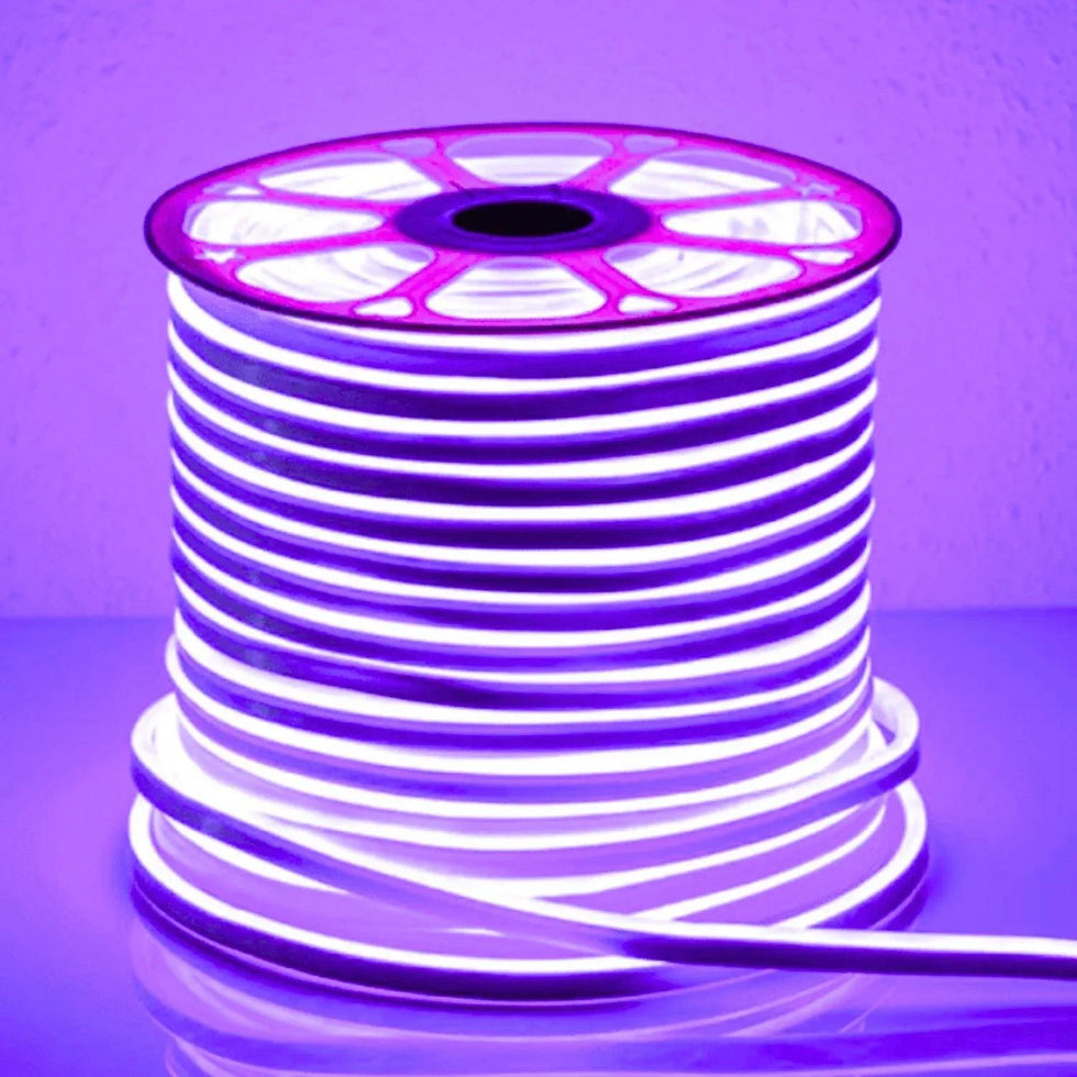 Purple LED Neon Flex 220V 240V 8x16mm 120LEDs/m IP65 Waterproof – ATOM LED
