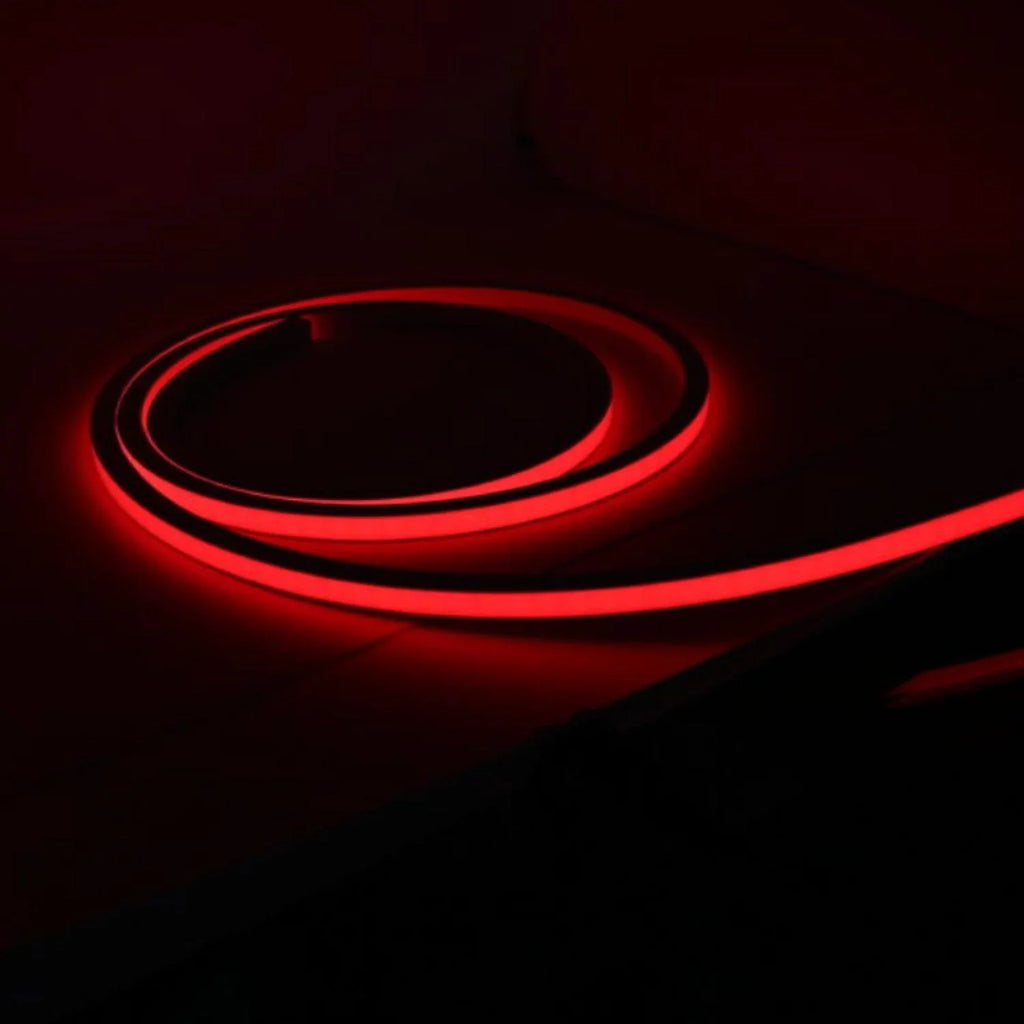 Red LED Neon Flex 220V 240V Top Bending 20cm Cutting IP65 with UK Plug ...