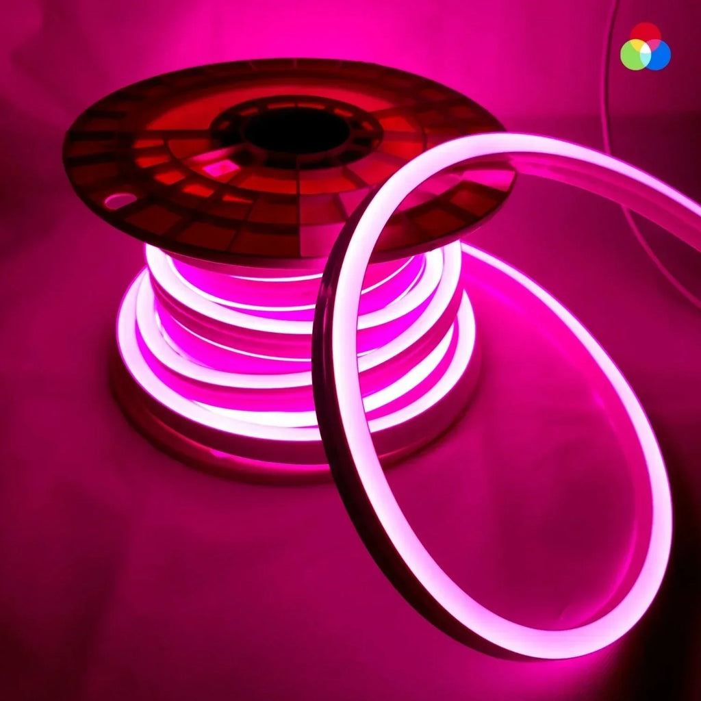 RGB Neon Flex Light DC 24V 15x25mm IP68 Waterproof Full Kit – ATOM LED