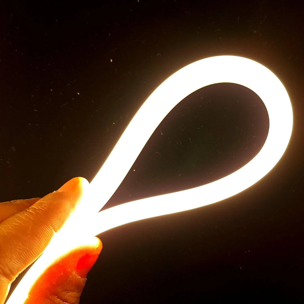 Warm White LED Neon Flex Wireless 8x16mm 120LEDs/m 220V 240V IP67 Wate ...