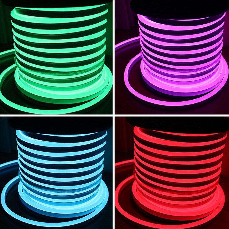 RGB LED Neon Flex 220V 240V 10x18mm IP67 Dimmable Wireless Bluetooth A ...